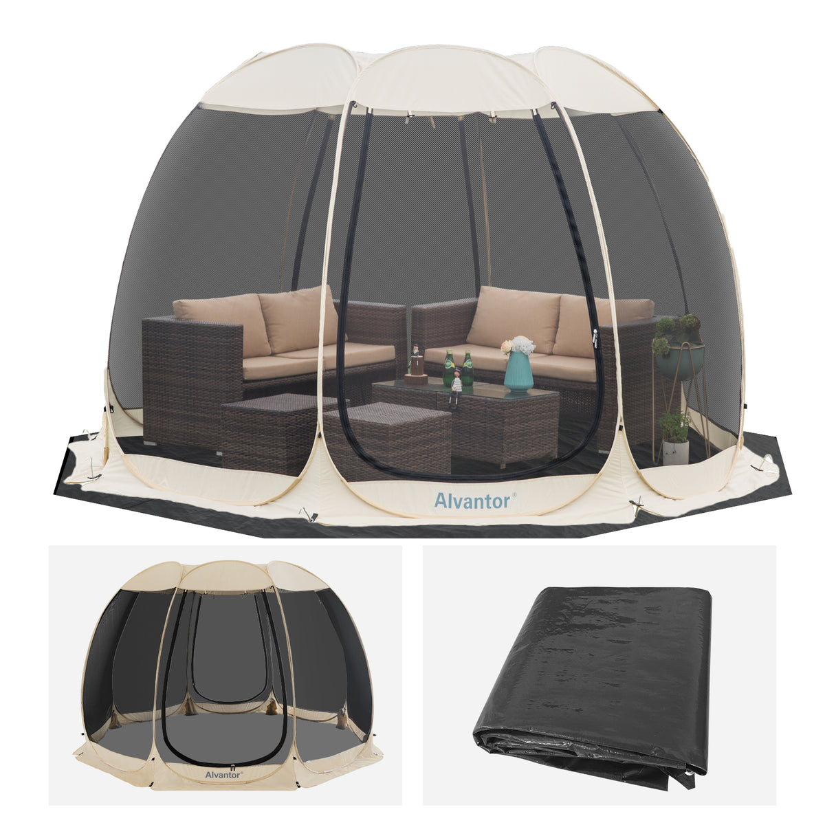 Alvantor Pop Up Pavillon Zelt